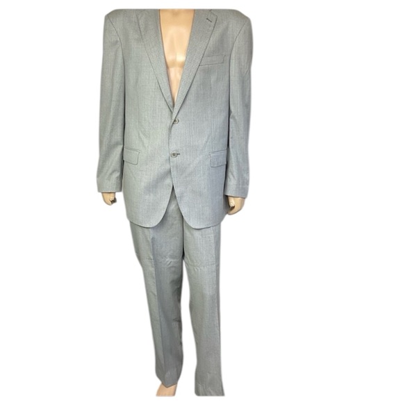Zanetti | Suits & Blazers | Zanetti Mens 0 Wool Gray Checks Pants ...